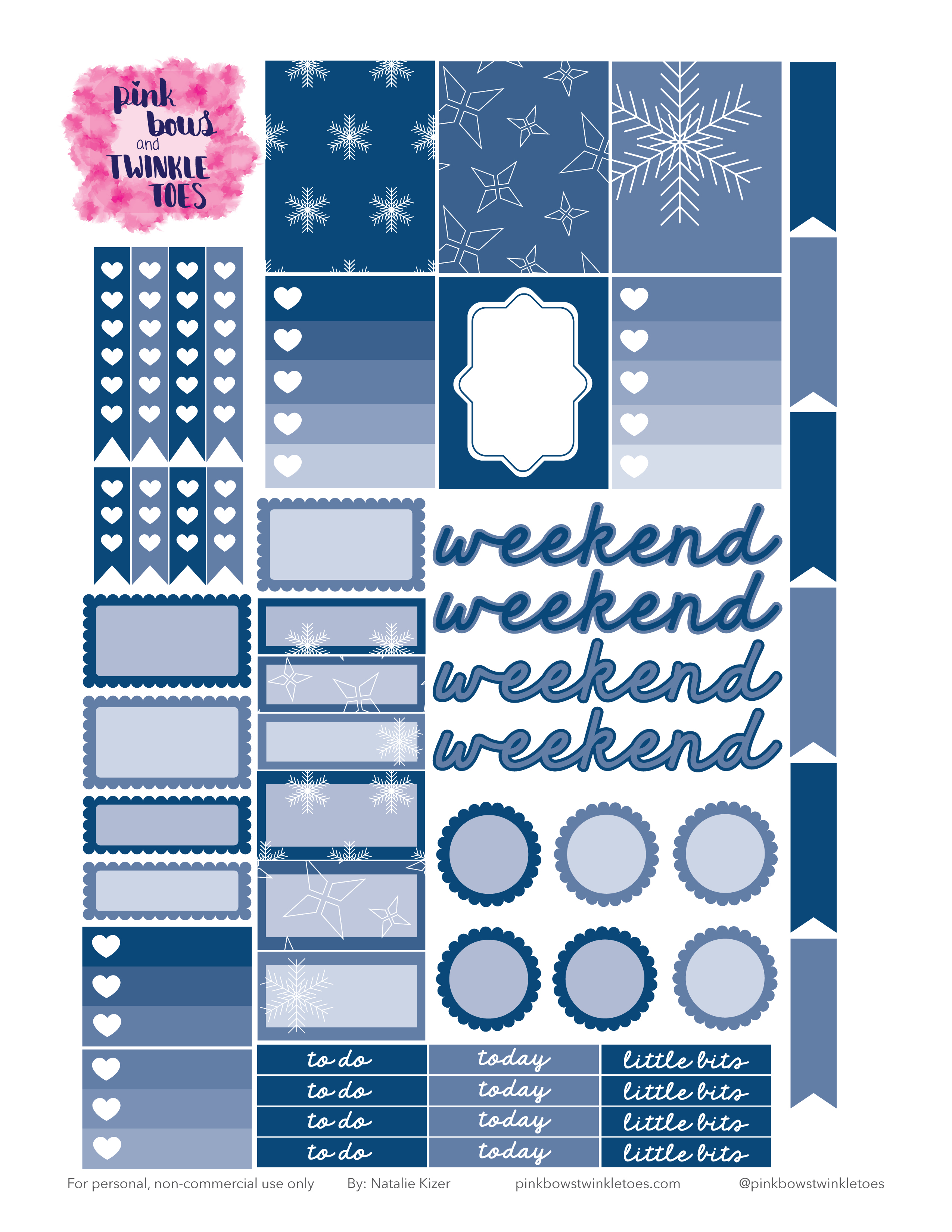 November Functional Planner Stickers: Free Printable - Pink Bows ...